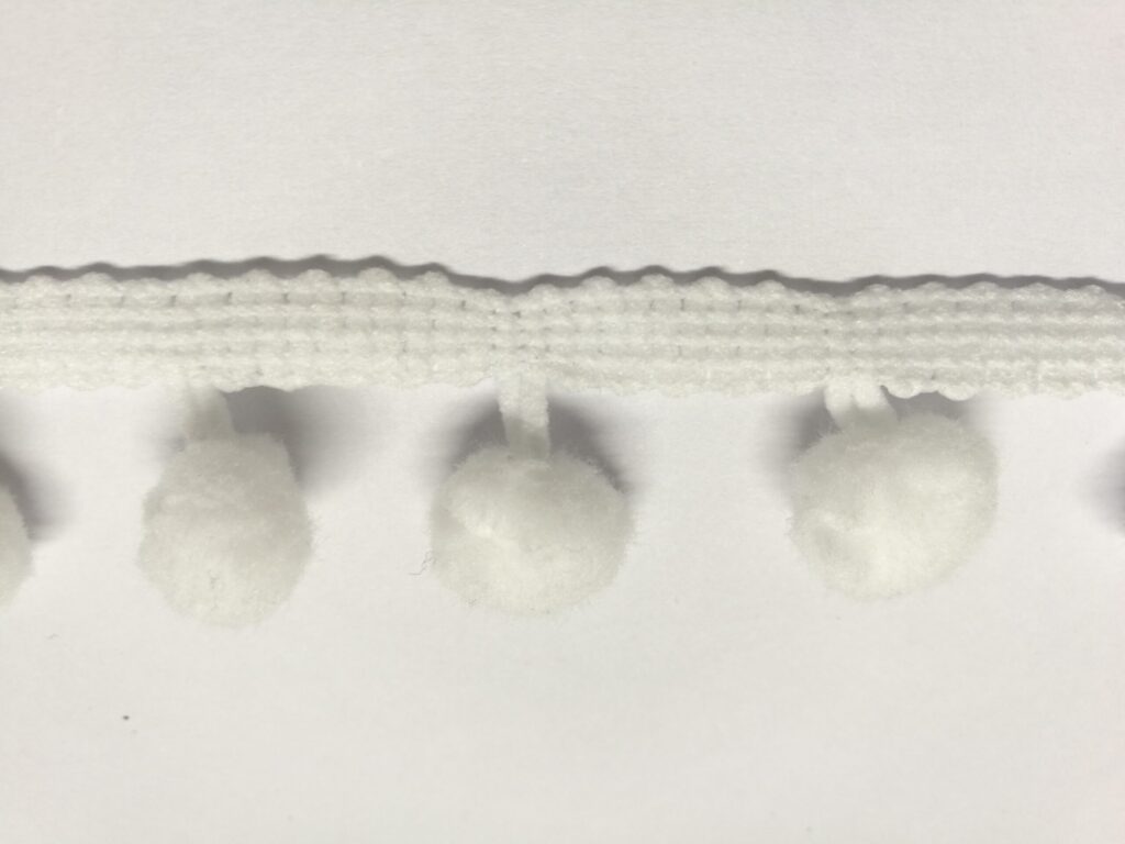 Pom Pom Lace (FE353) – White – Habby & Trims